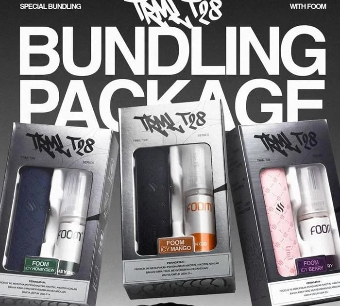 Jual TRML T28 BUNDLING POD KIT + LIQUID SALT NIC 15ML BY…